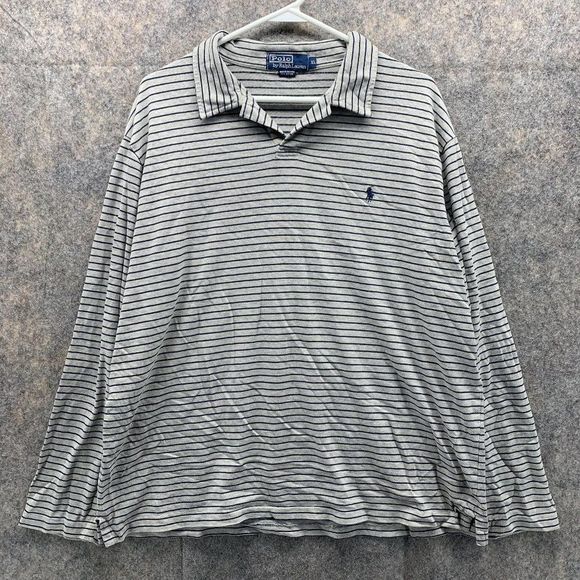 Polo Ralph Lauren | Shirts | Poloralph Lauren Polo Shirt Mens Extra Large Adult Gray Button Logo ...